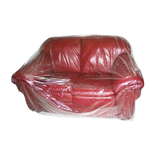 110" X 52" - 3 Mil EQ Poly Bag Love Seat Cover (75/Roll)