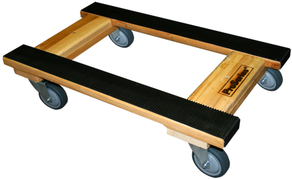 H Dolly Deluxe 18" X 30" Oak with 4" Casters | United One Source